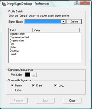 Creating a Signing Profile in IntegriSign for Regular Signers - Steadlands